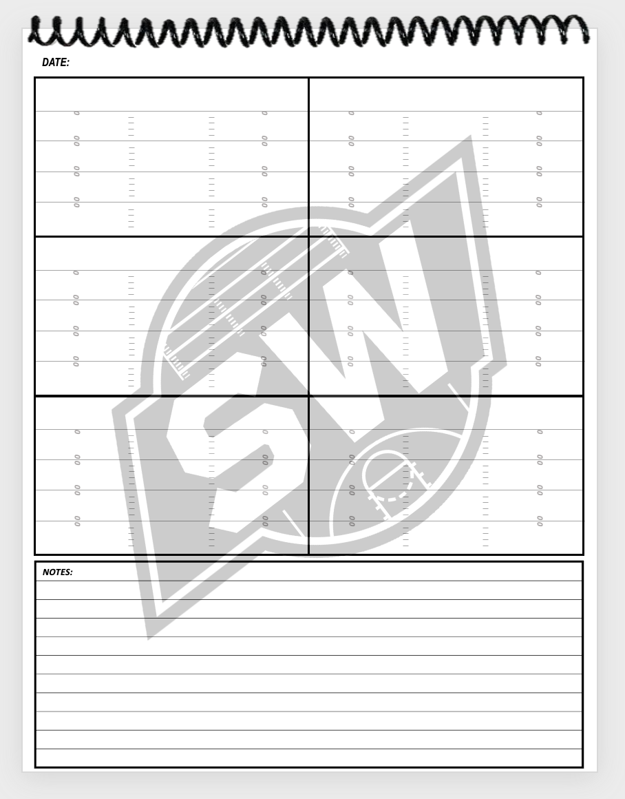 Flip UP Football Book | Sports Workbook